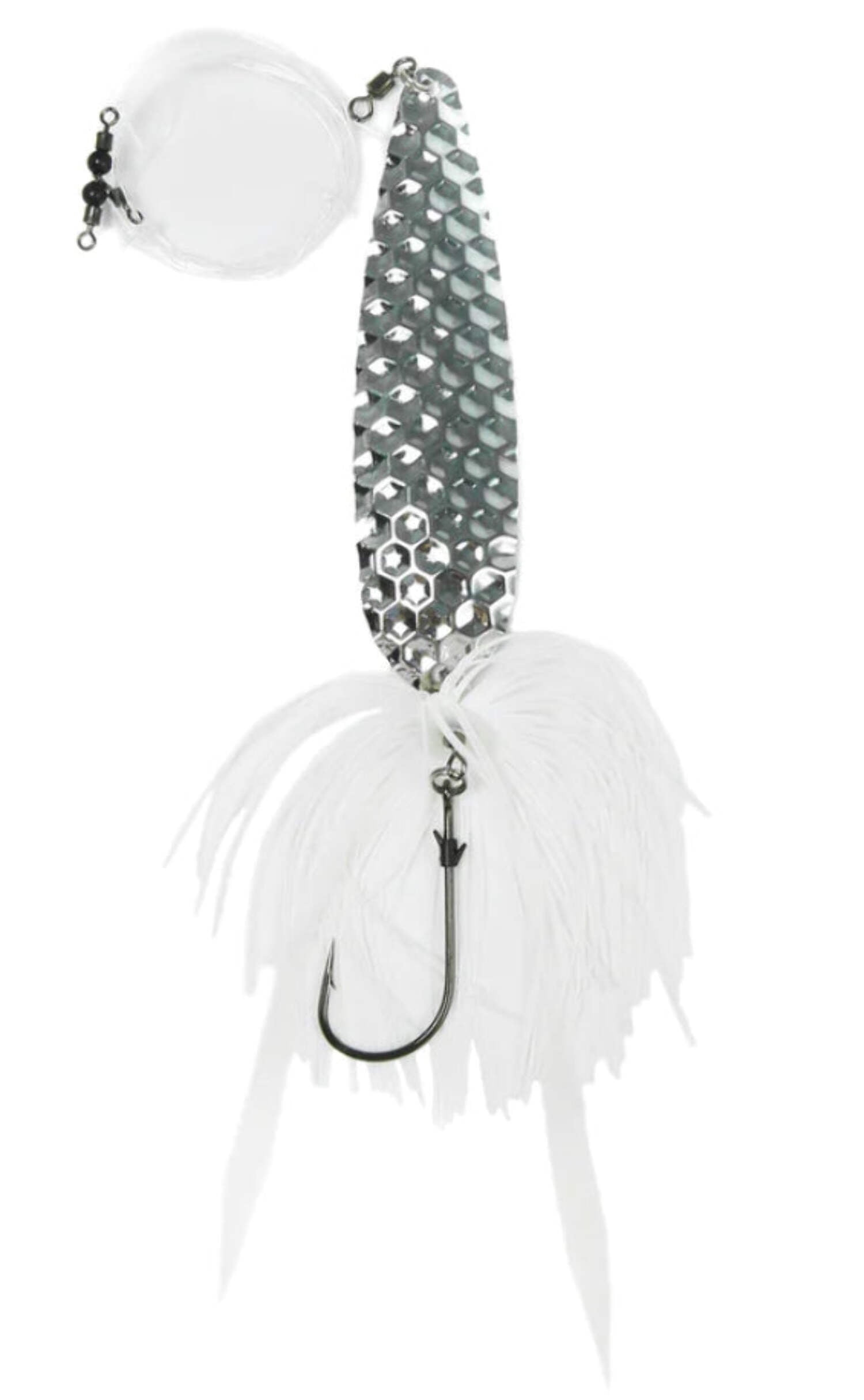 Jigging World Fluke Spoon Rig, 4.5", Chrome - Walmart.com