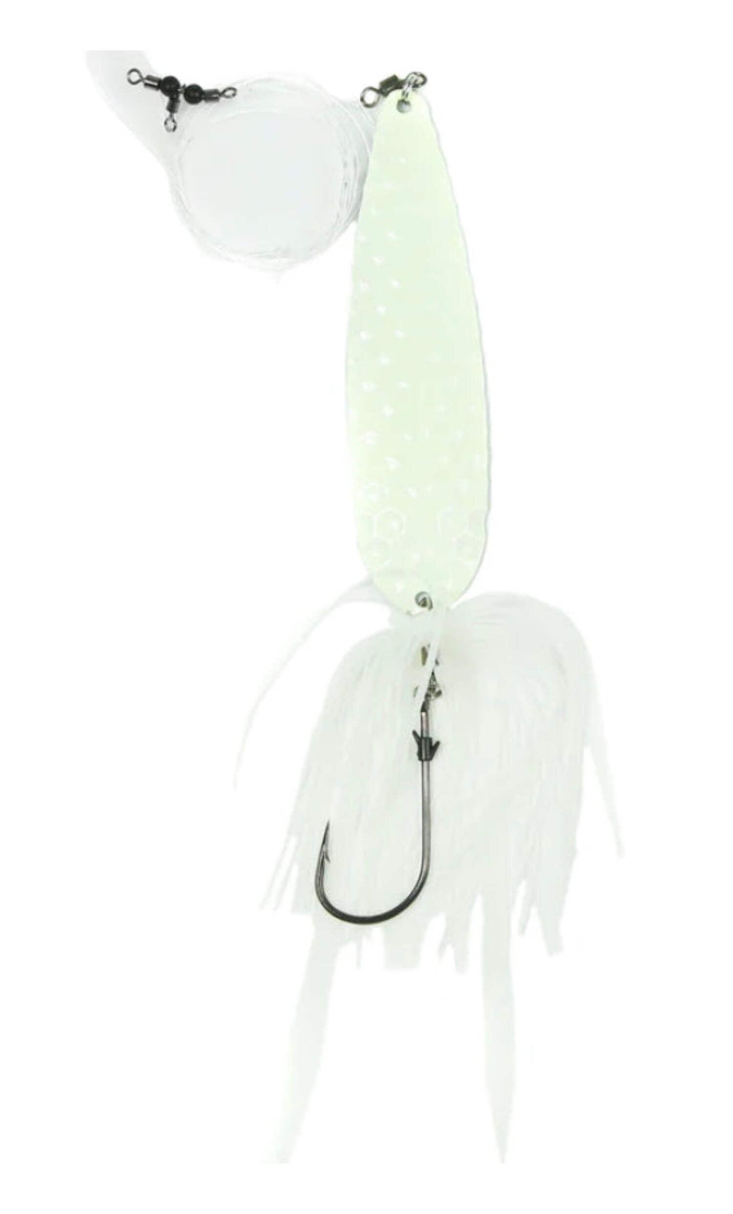 Jigging World Fluke Spoon Rig, 4.5", Glow - Walmart.com