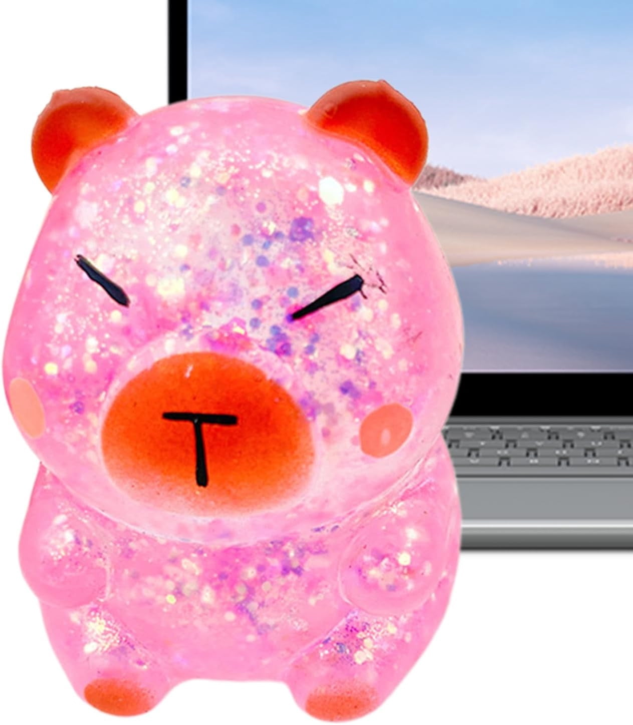 Jiggly Capybara Stress Ball With Adorable Animal Shape, Large Slow ...
