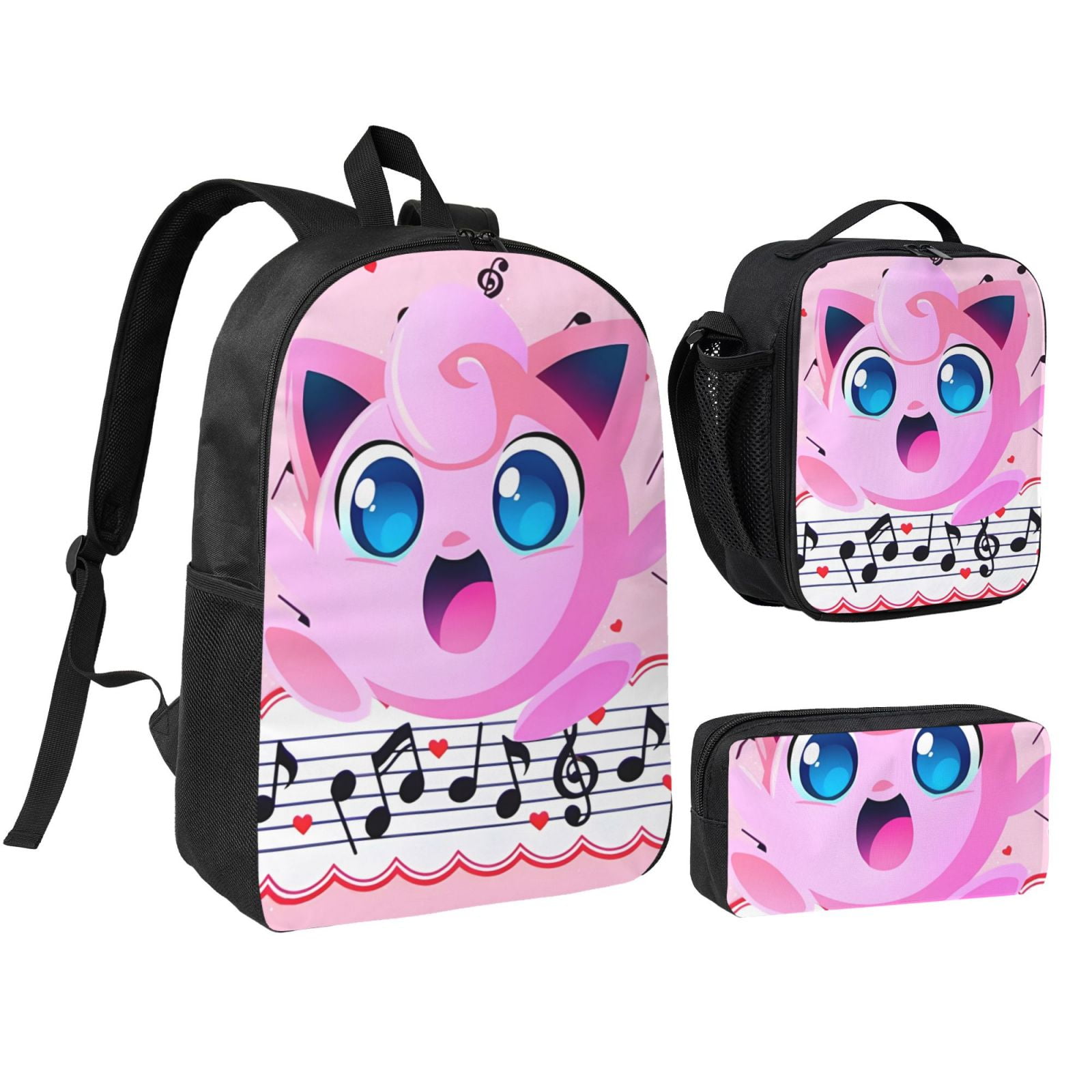 Jiggly-Puff Backpacks Sets, Laptop Backpack With Lunch Box And Pencil ...