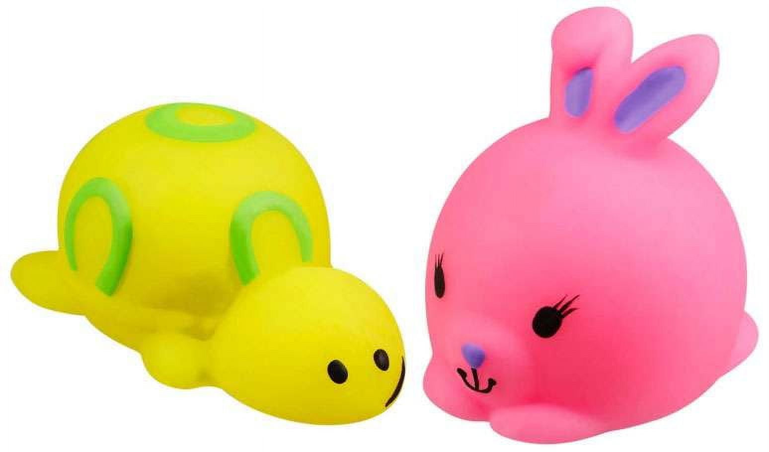 JigglyDoos Series 1 Yellow Turlte & Pink Rabbit Squeeze Toy 2-Pack ...