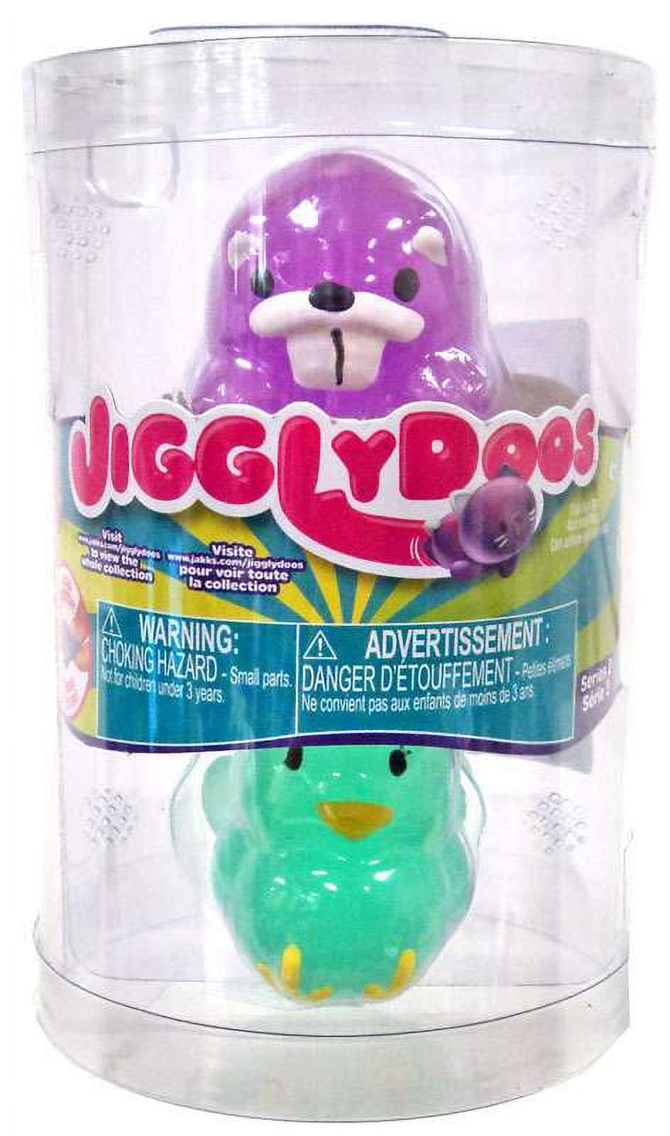 JigglyDoos Series 2 Purple Beaver & Green Turkey Squeeze Toy 2-Pack ...