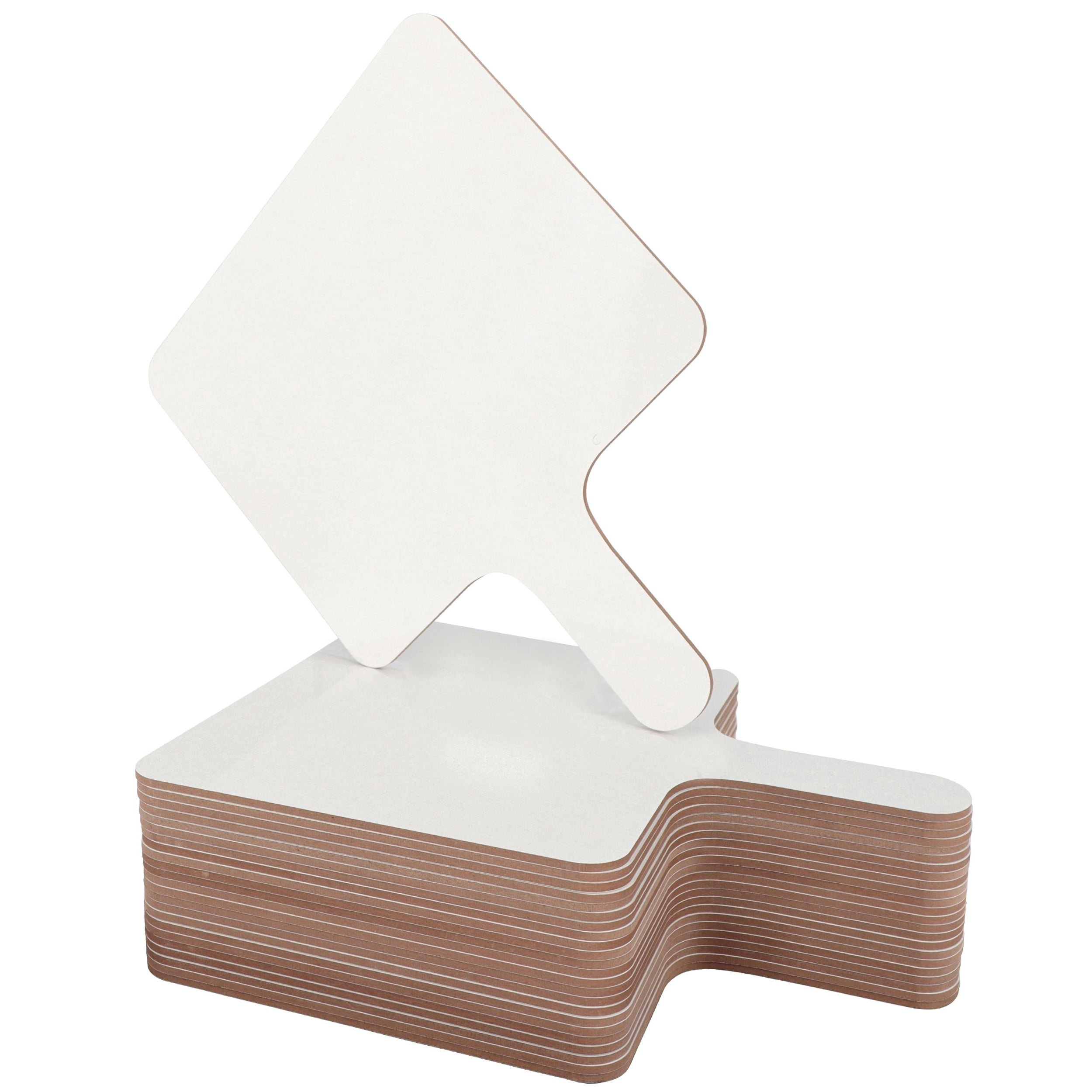Jigitz Small White Board Dry Eraser Paddles - 25pk Double-Sided Dry ...