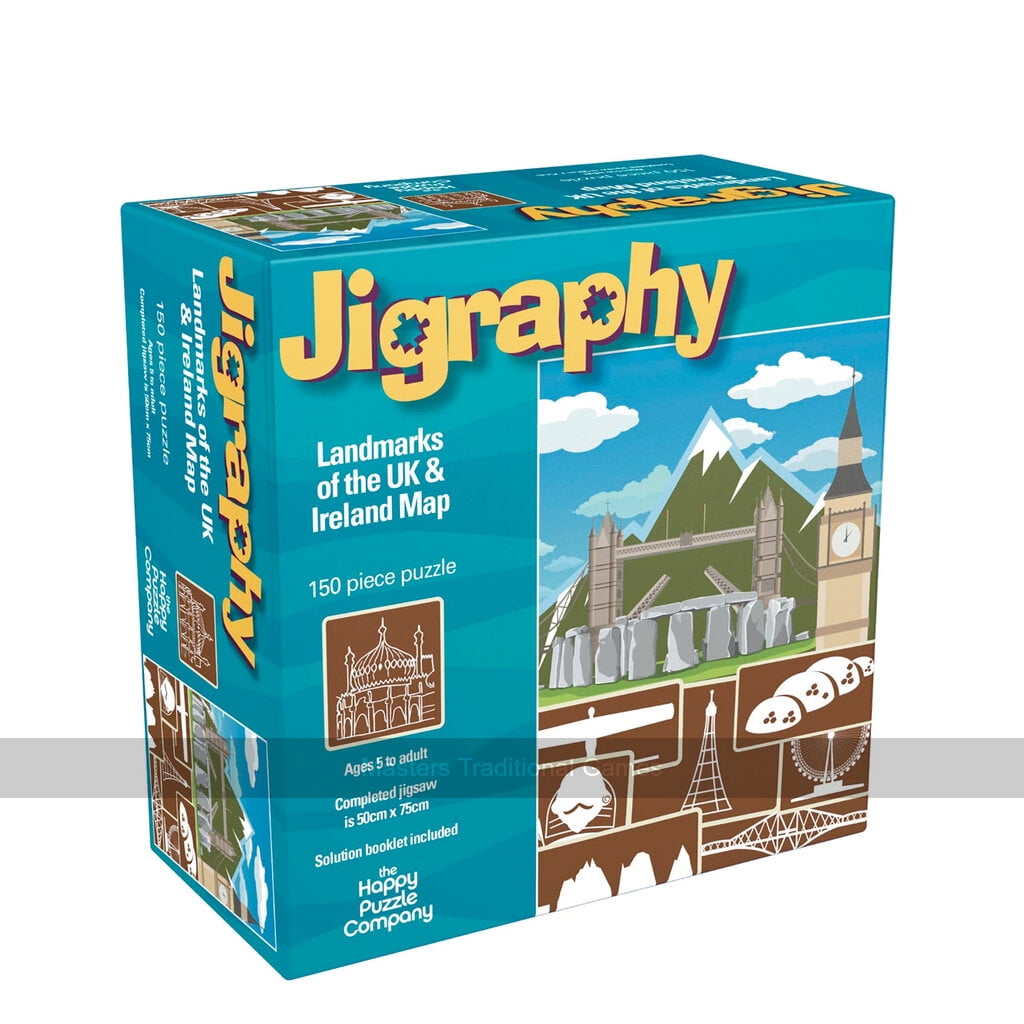 Jigraphy Landmarks of the UK and Ireland Map 150 Piece Jigsaw Puzzle ...