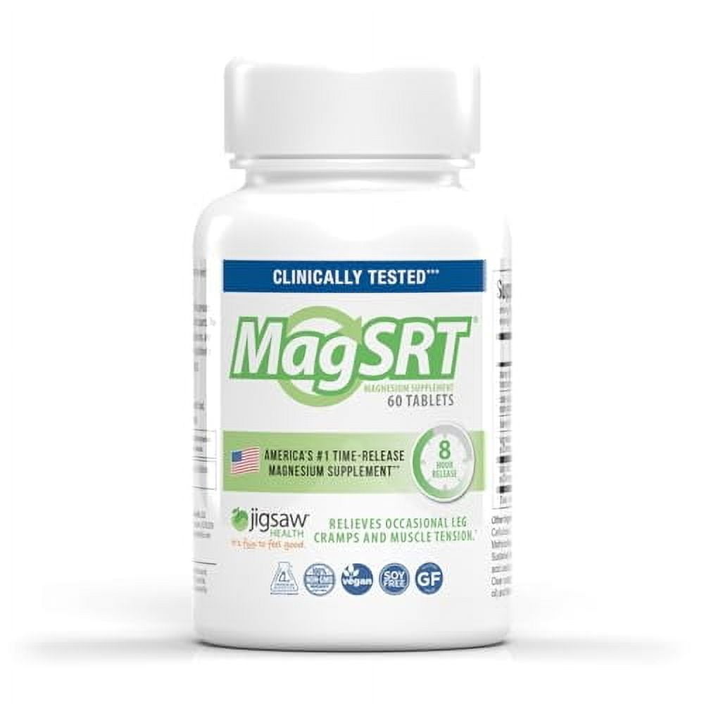 Jigsaw Health MAG SRT Magnesium Supplement (60 Count, Mag SRT ...