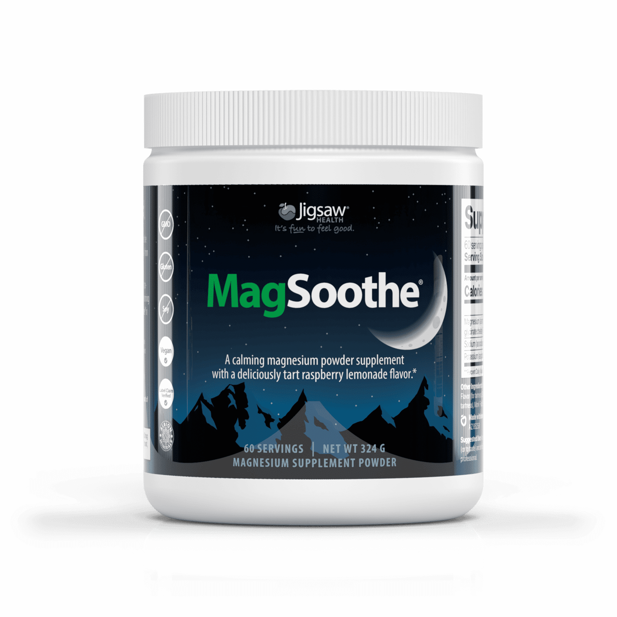 Jigsaw Health MagSoothe | Calming Magnesium Glycinate Powder for Sleep ...