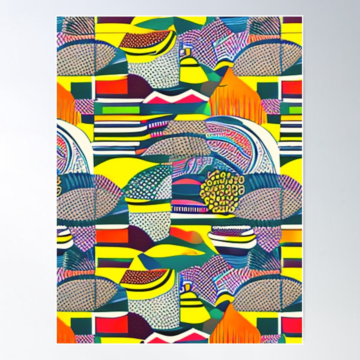 Jigsaw Mango Poster Wall Art, Modern Wall Decor For Living Room Bedroom ...