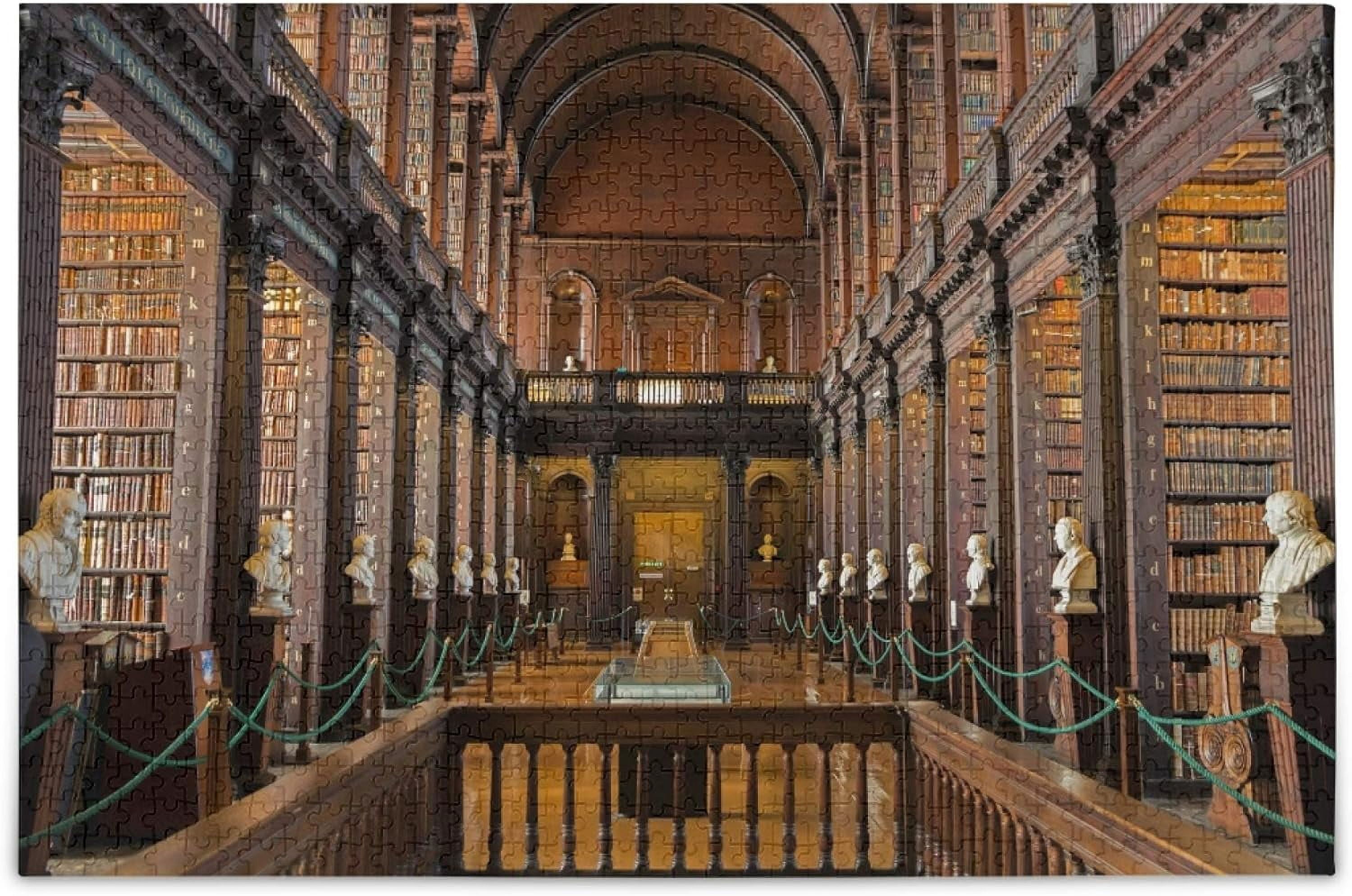 Jigsaw Puzzle 1000 Piece Library in The Trinity College Wooden Puzzle ...