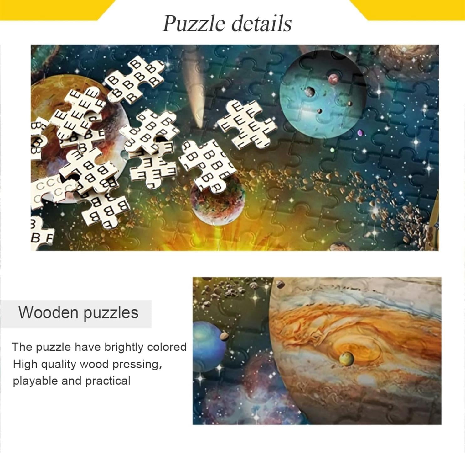 Jigsaw Puzzle 1000 Piece Space Planet Wooden Puzzle , Intellectual ...