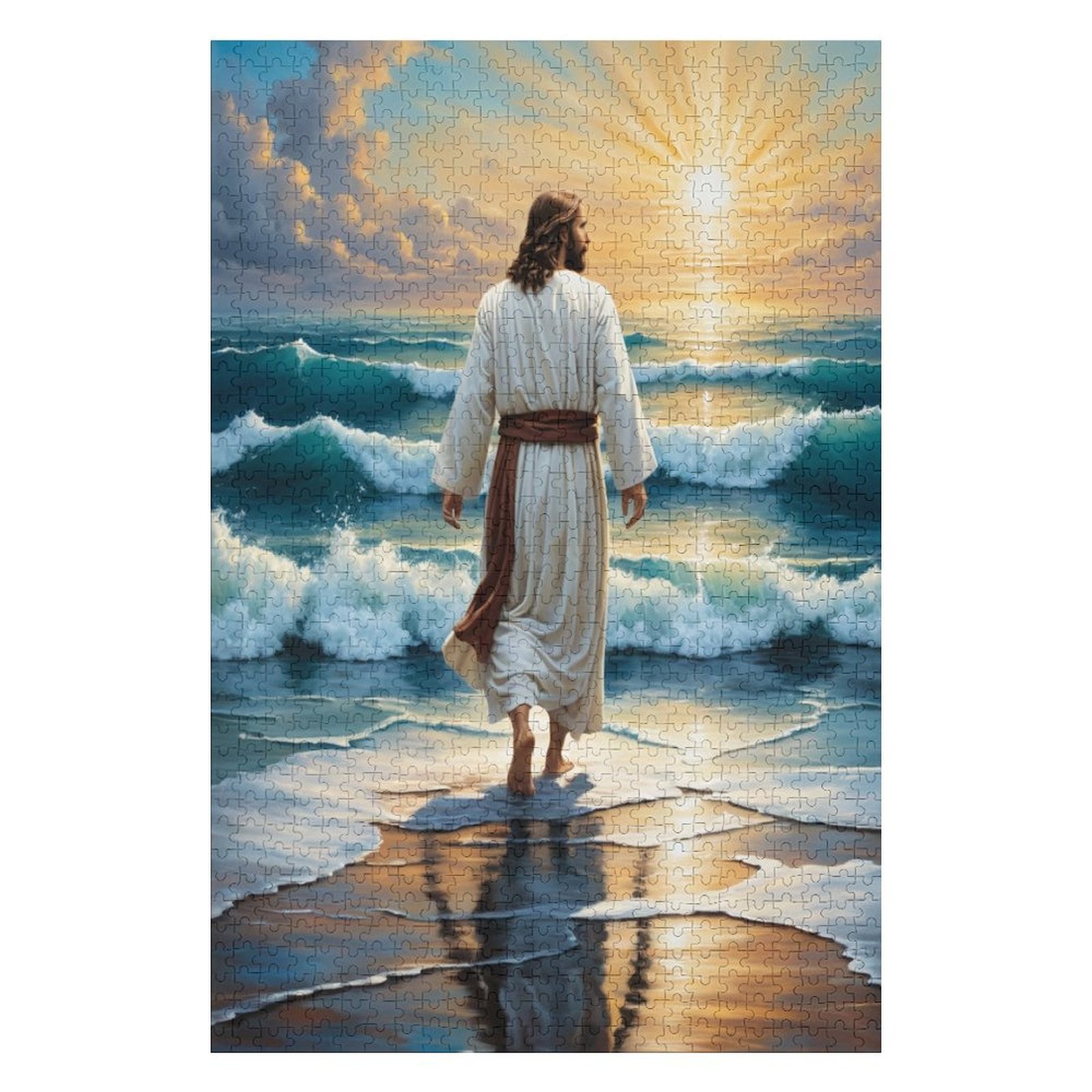 Jigsaw Puzzle 1000 Piece Wooden Puzzle Jesus Christ The Good Jesus ...