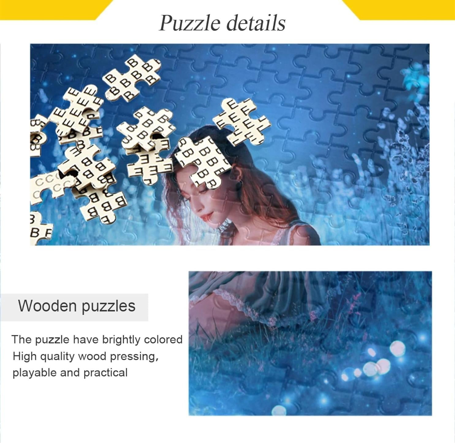 Jigsaw Puzzle 1000 Piece Young Beautiful Woman Holds Magical Planet ...