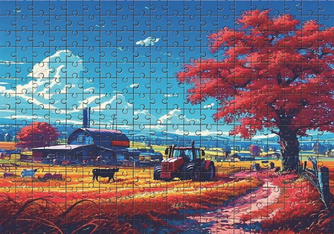 Jigsaw Puzzle 1000 Pieces for Adults Mechanized Farm Challenging ...