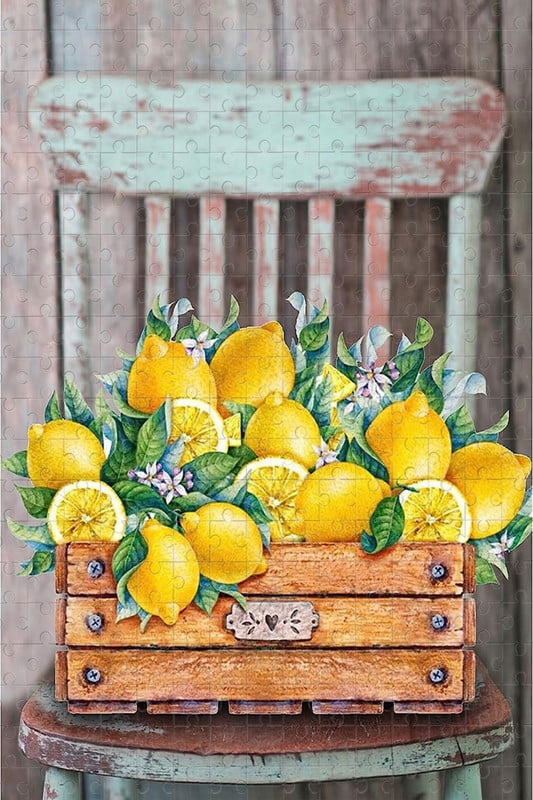 Jigsaw Puzzle 1000 Pieces Puzzles For Learning Yellow Lemon Puzzle ...