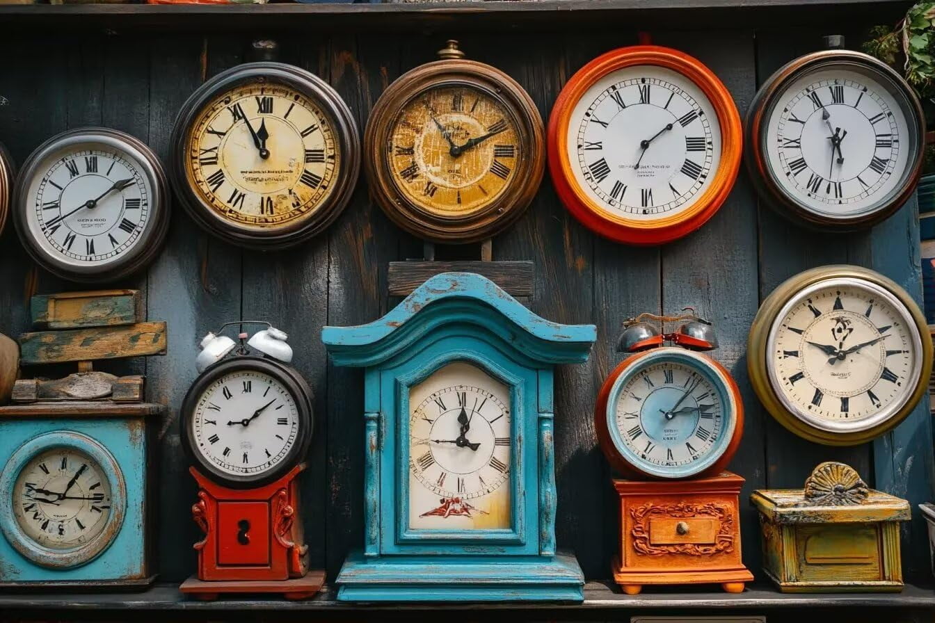 Jigsaw Puzzle 1000 Pieces for Adults Assorted Clocks Puzzles Gift Family Decoration 29.5 x 20 In ...