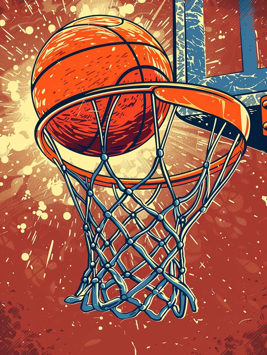 Jigsaw Puzzle 1000 Pieces for Adults Basketball Basketball Hoop ...