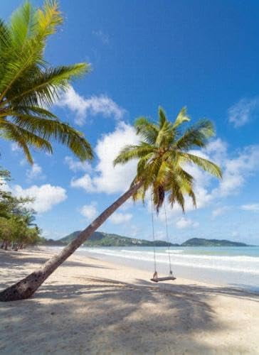 Jigsaw Puzzle 1000 Pieces for Adults Beautiful sea Beach Coconut Tree ...