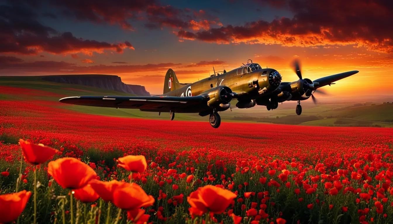 Jigsaw Puzzle 1000 Pieces for Adults Fly Over Poppy Fields Puzzle ...
