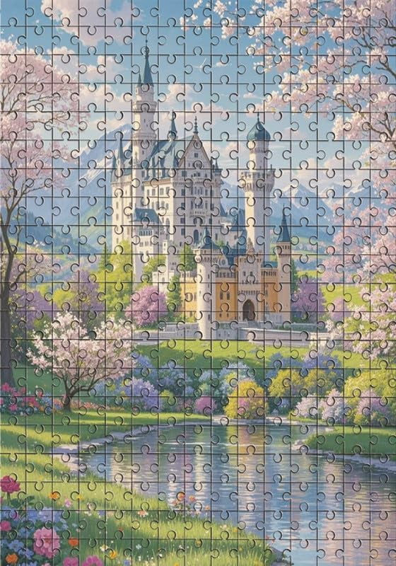 Jigsaw Puzzle 1000 Pieces for Adults Manor Castle Garden Challenging ...
