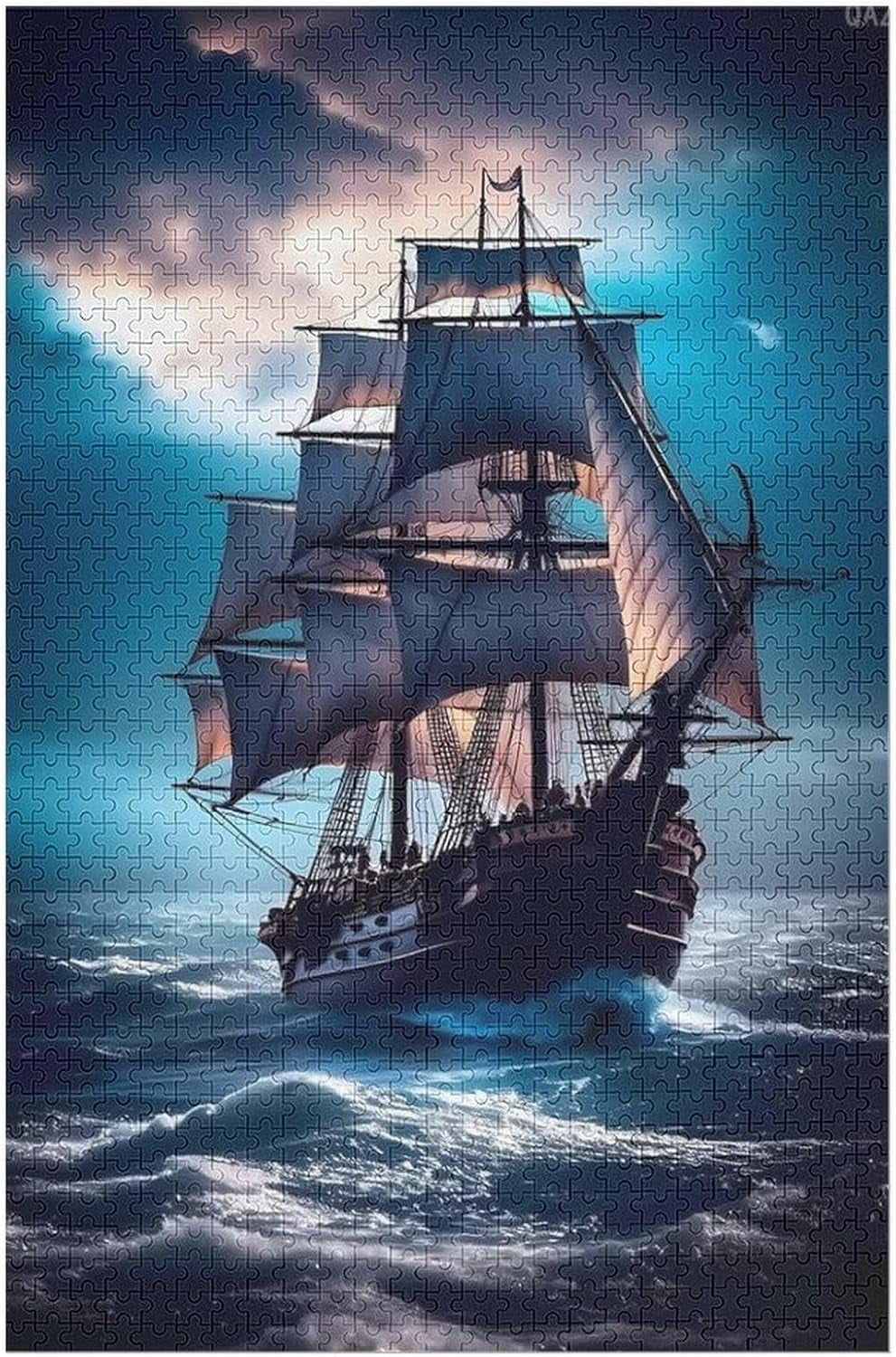 Jigsaw Puzzle 1000 Pieces for Adults Ocean Pirate Ship Puzzles Gift ...