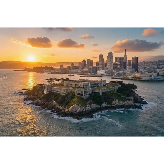 Jigsaw Puzzle 300 Piece for Adults Alcatraz Island San Francisco USA ...