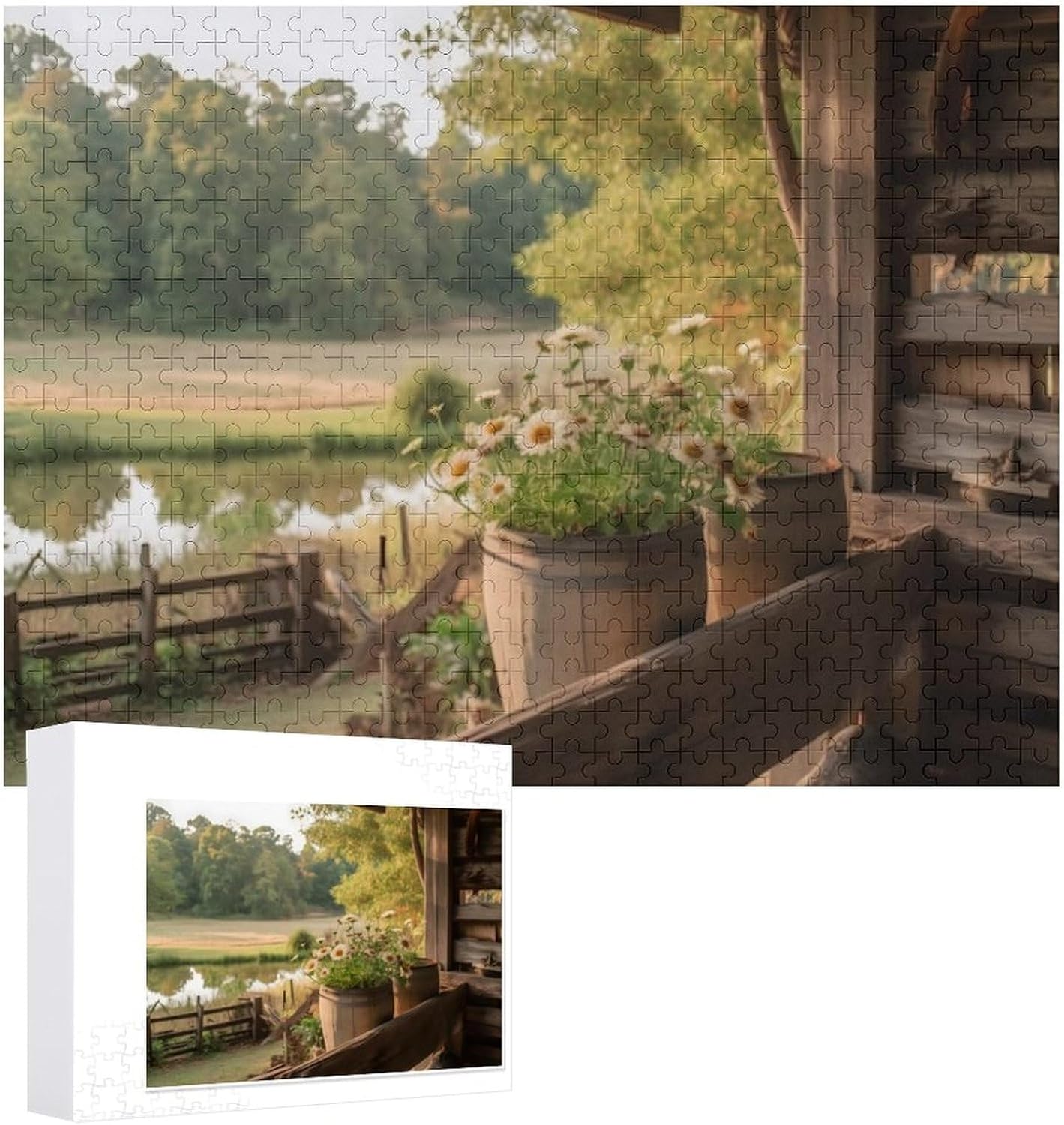 Jigsaw Puzzle 300Pcs Landscape Nature View Background View From Window ...