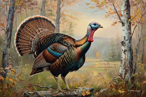 Jigsaw Puzzle 500 Piece Wooden Children Puzzles,Wild Turkey Paintings ...
