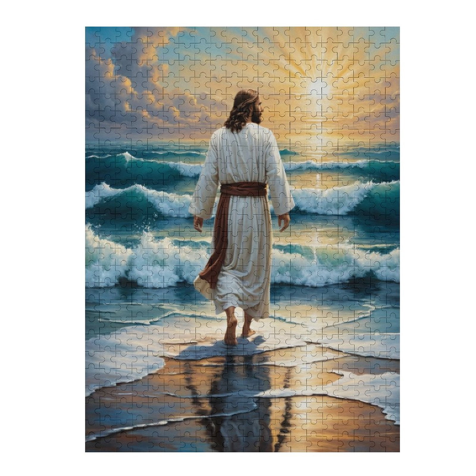 Jigsaw Puzzle 500 Piece Wooden Puzzle Jesus Christ The Good Jesus ...