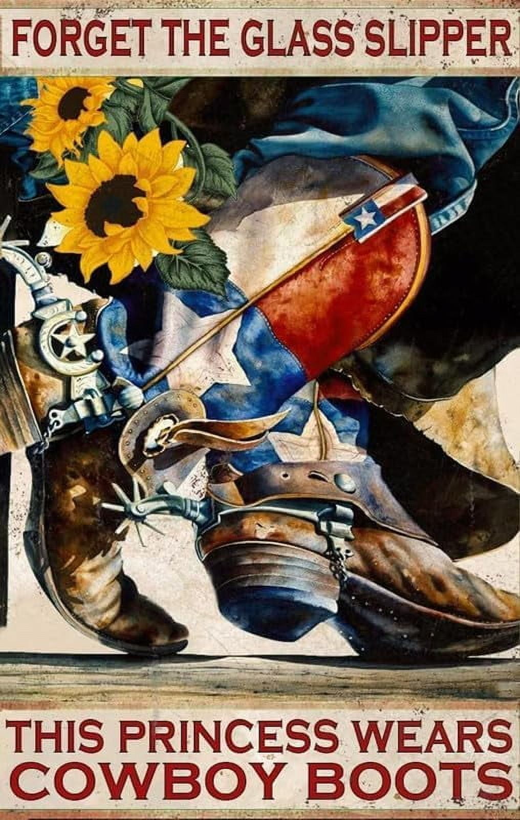 Jigsaw Puzzle 500 Pieces for Adults Cowboy Boots Forget The Glass ...