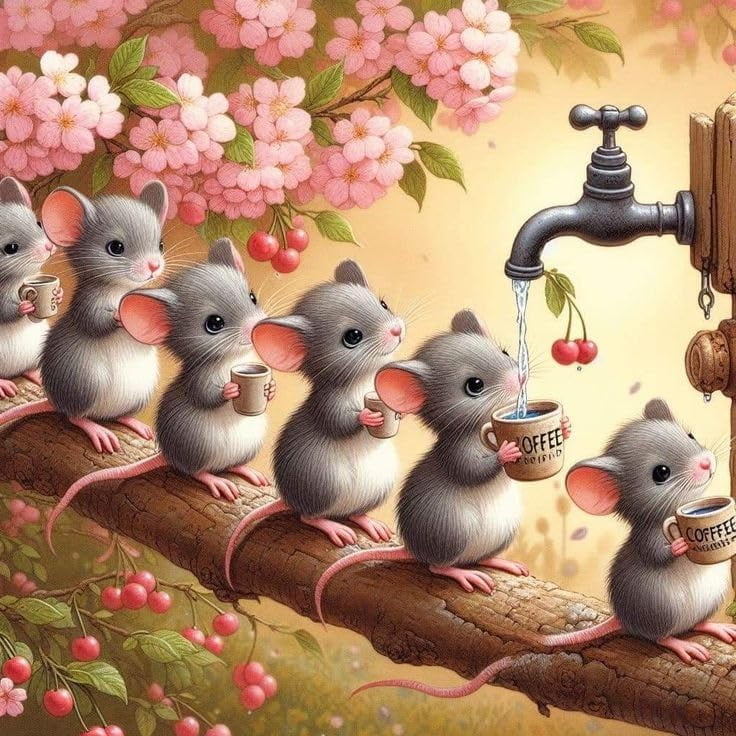 Jigsaw Puzzle 500 Pieces for Adults Cute Rats Lining Up for Water ...