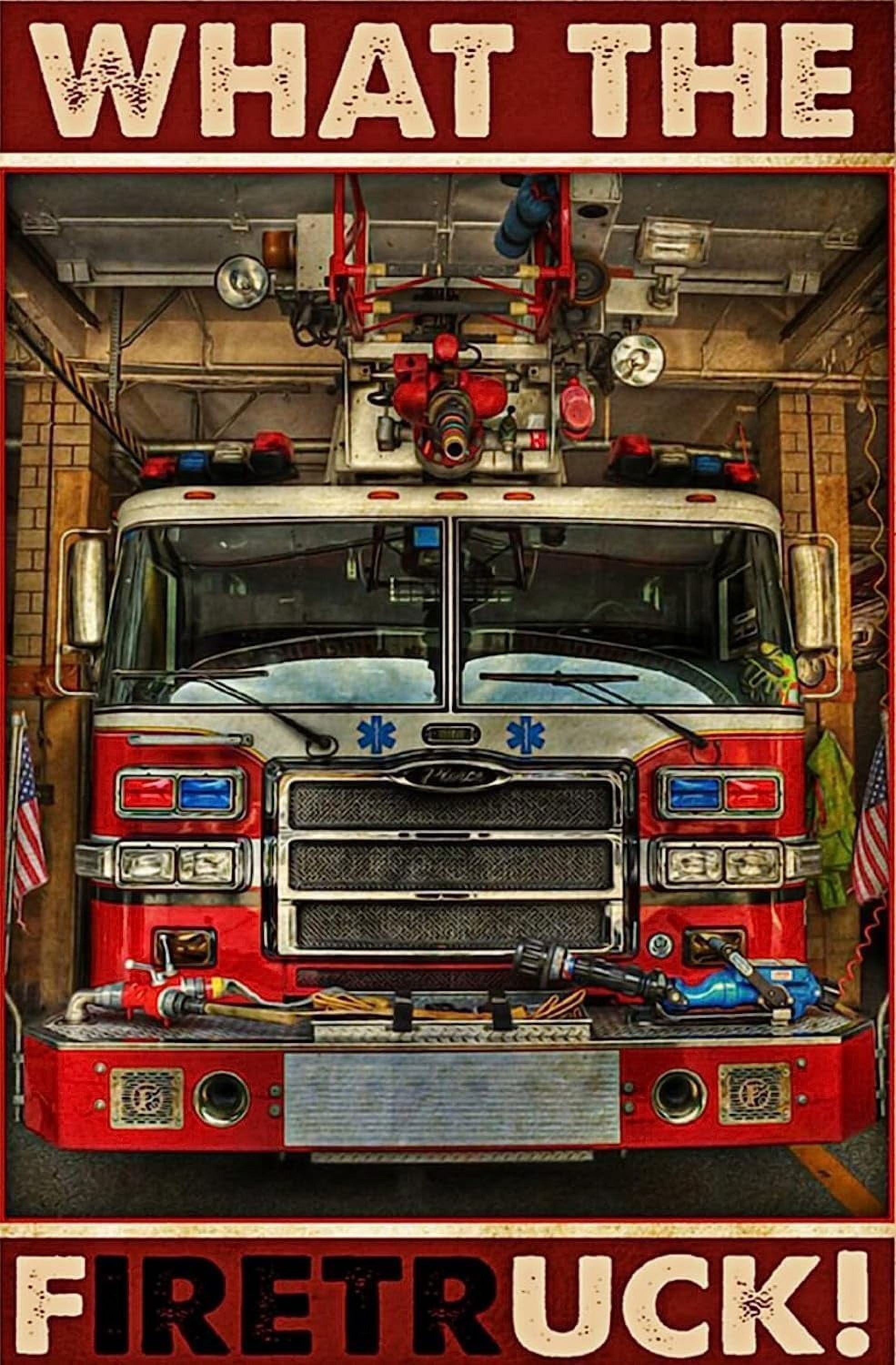 Jigsaw Puzzle 500 Pieces for Adults Fire Truck Fireman Fun Game Props ...
