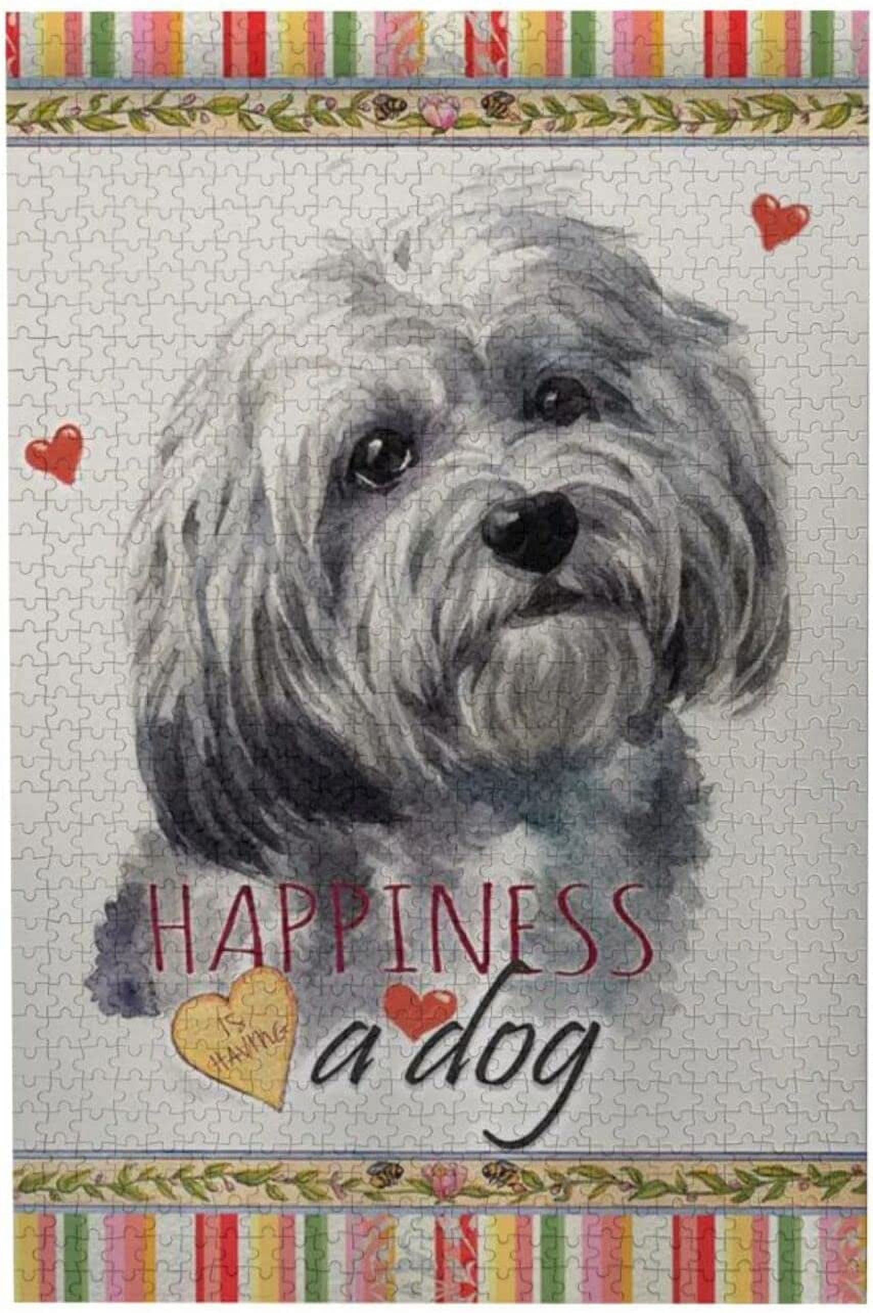 Jigsaw Puzzle 500 Pieces for Adults - Havanese Dog - Cute Happiness ...
