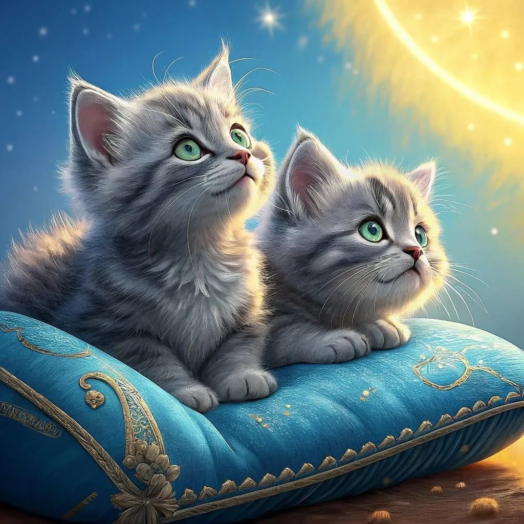 Jigsaw Puzzle 500 Pieces for Adults Two Gray Tabby Kittens Lying on ...