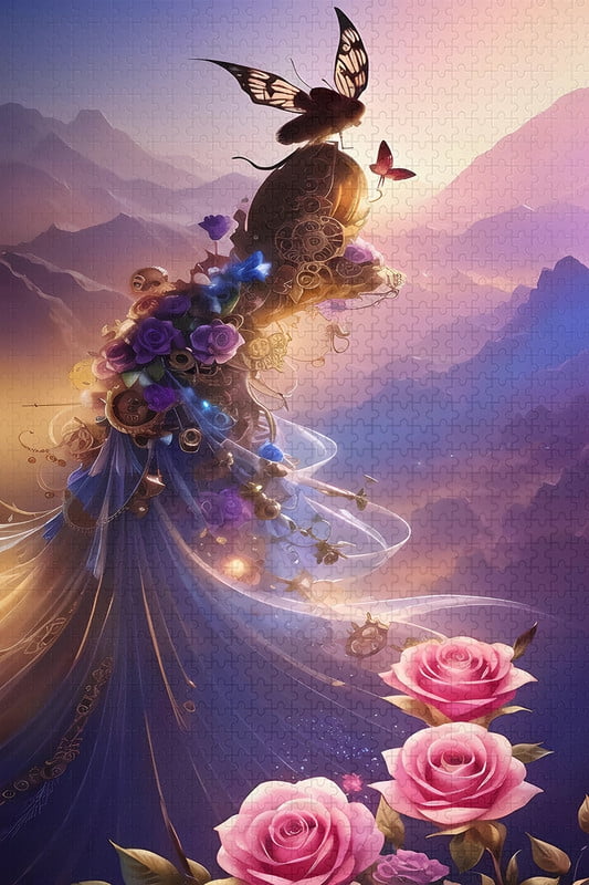 Jigsaw Puzzle 500 Pieces Beautiful Scenery Alpine Serenity Floor ...