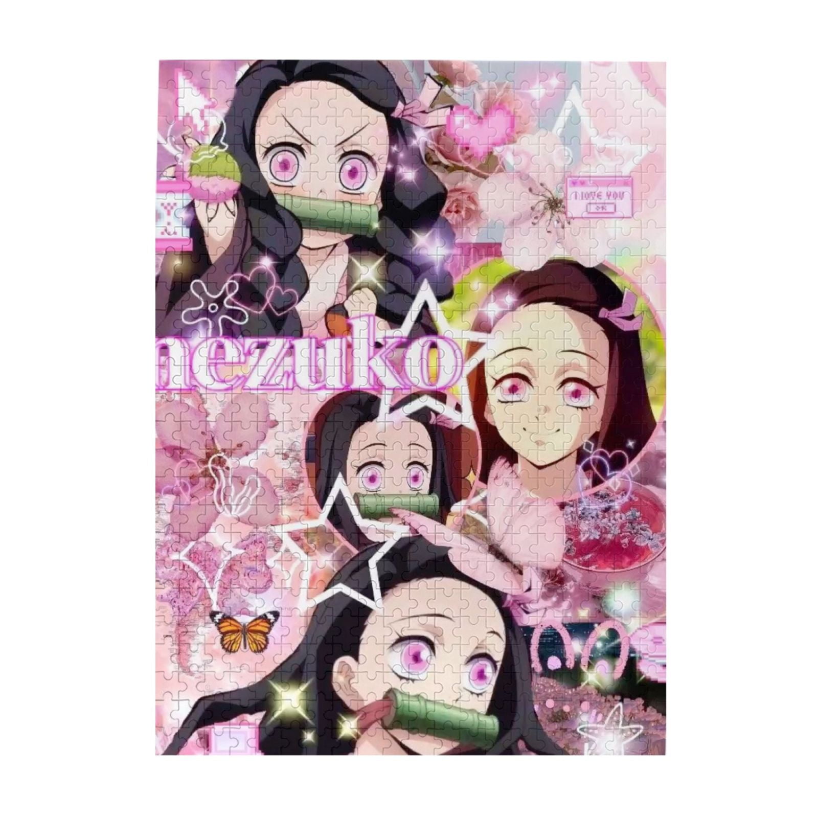Jigsaw Puzzle 500 Pieces, Demon Slayer Kamado Nezuko Wooden Puzzle ...