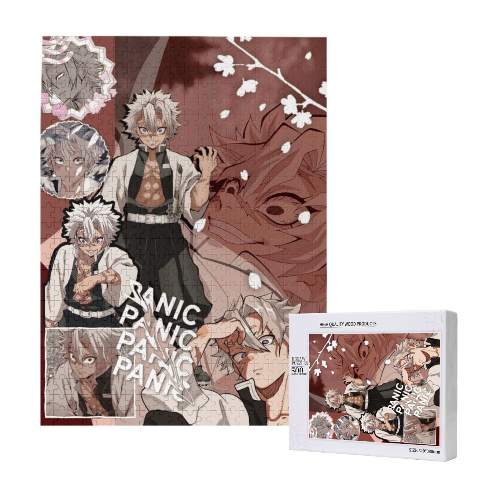 Jigsaw Puzzle 500 Pieces, Demon Slayer Shinazugawa Sanemi Wooden Puzzle ...