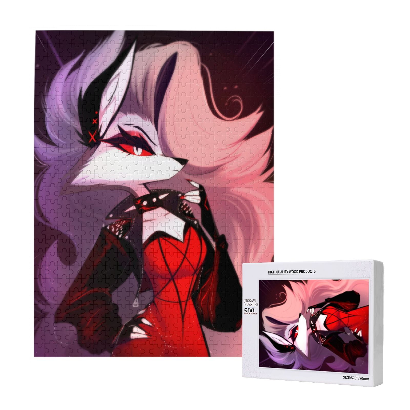 Jigsaw Puzzle 500 Pieces, Loona Helluva Boss Wooden Puzzle Picture ...