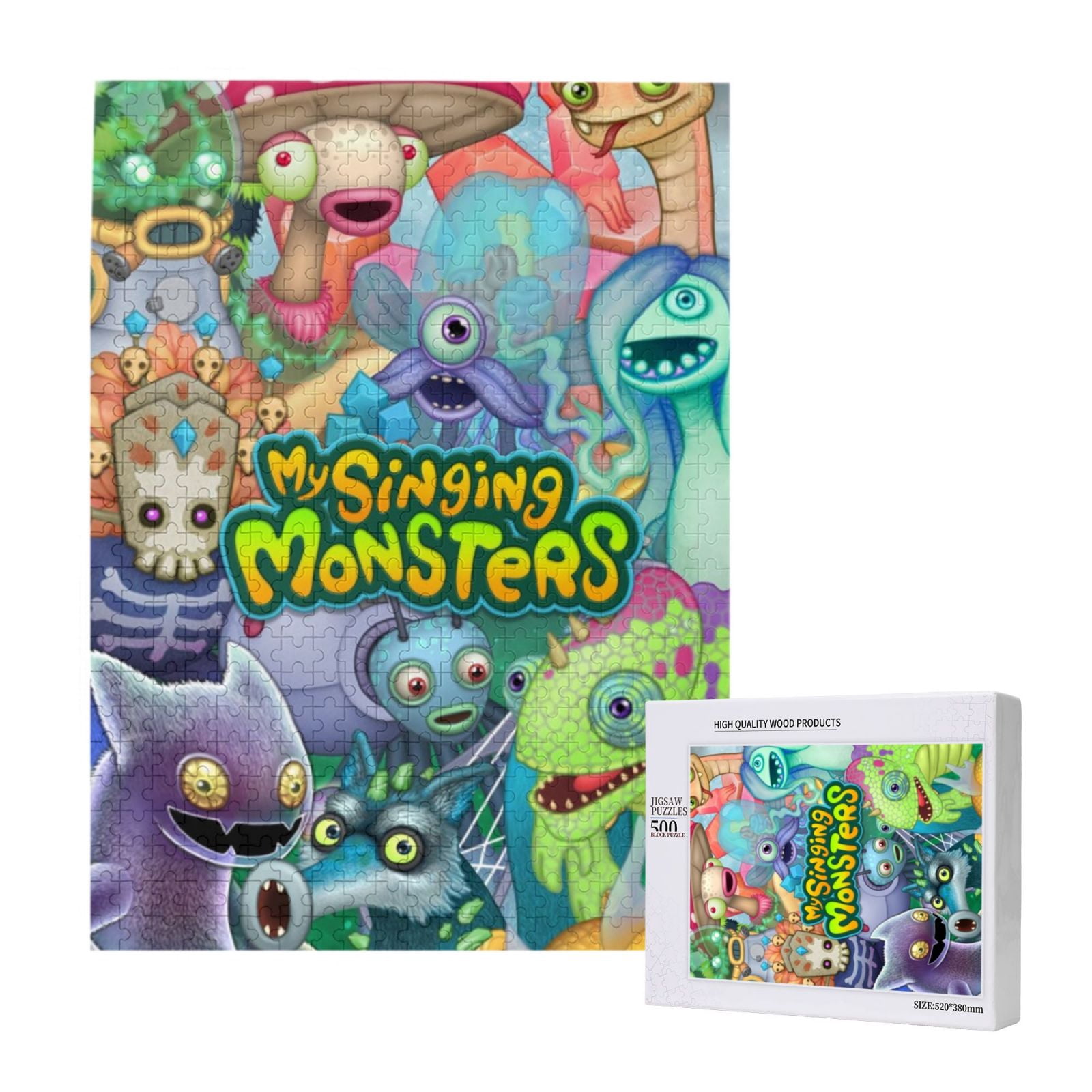 Jigsaw Puzzle 500 Pieces, My Singing Monsters Jigsaw Puzzle Wooden Toys ...