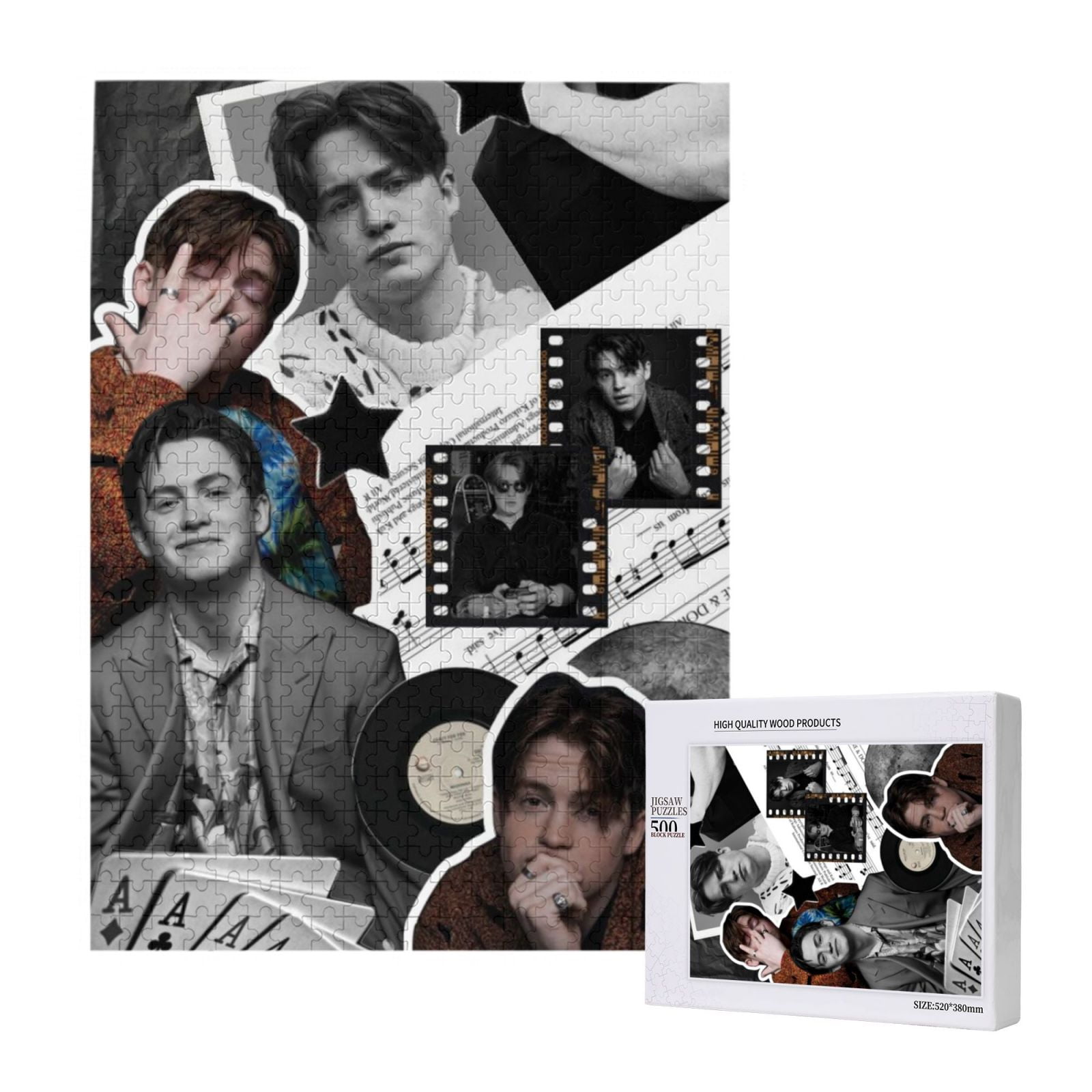 Jigsaw Puzzle 500 Pieces, Nick Nelson Kit Connor Wooden Puzzle Picture ...