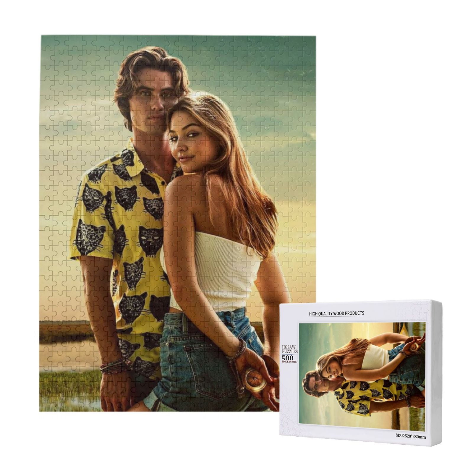 Jigsaw Puzzle 500 Pieces, Outer Banks John B Sarah Wooden Puzzle ...