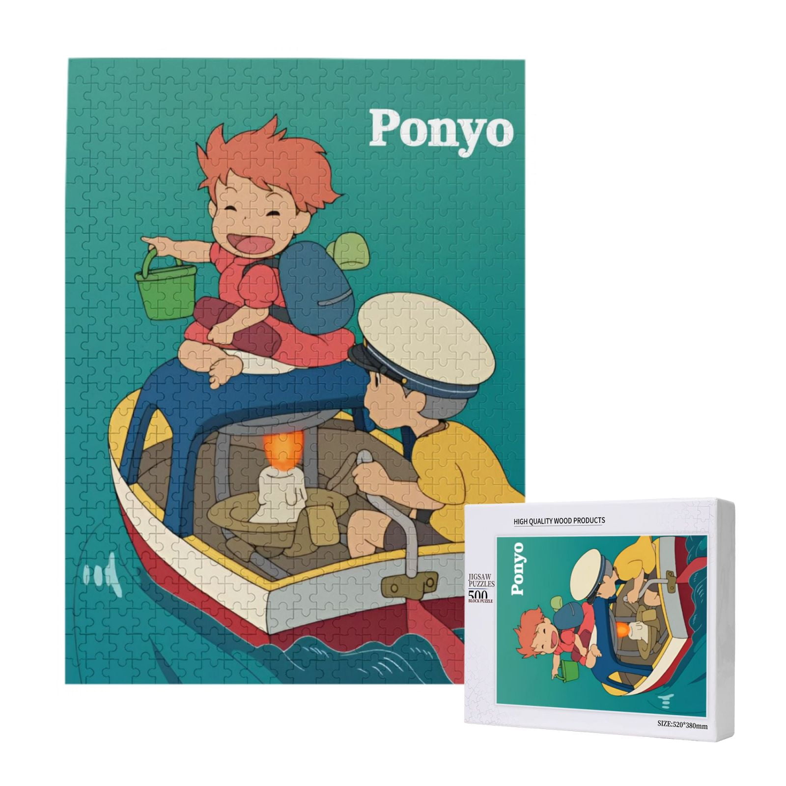 Jigsaw Puzzle 500 Pieces, Ponyo Wooden Puzzle Picture Decorations Toys ...