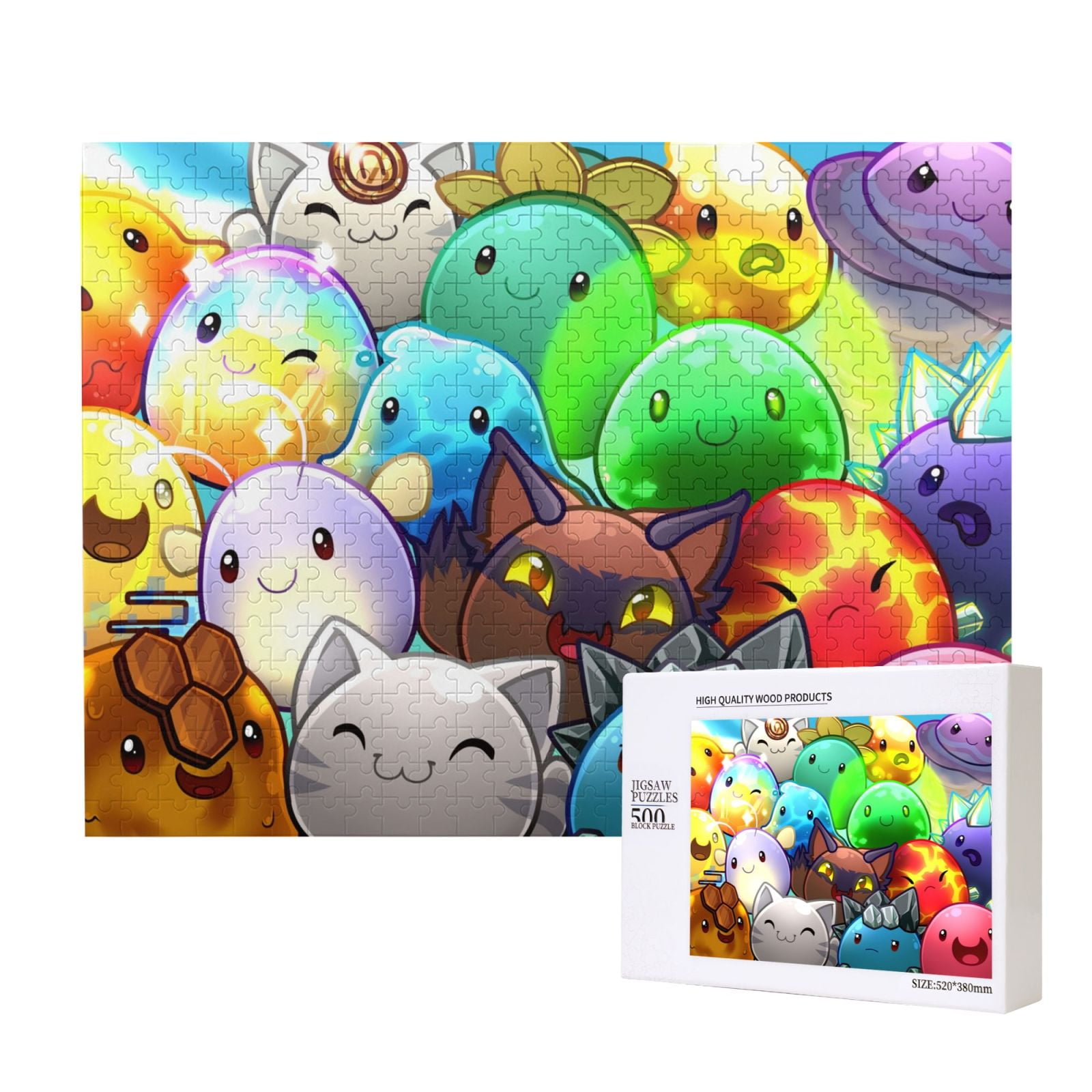 Jigsaw Puzzle 500 Pieces, Slime Rancher Wooden Puzzle Picture ...