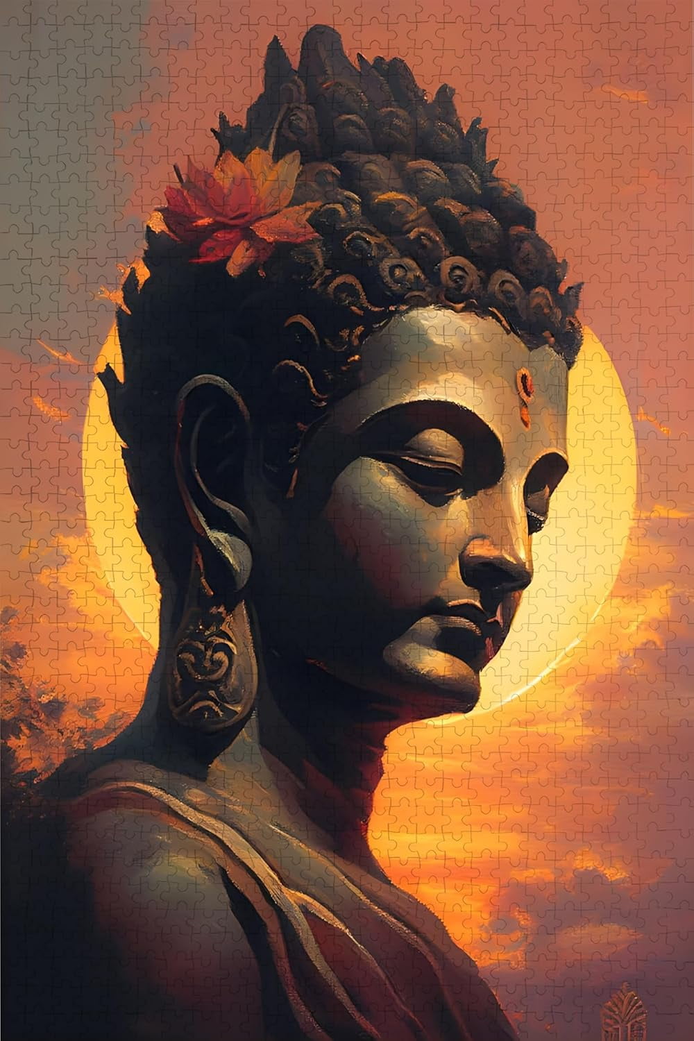 Jigsaw Puzzle 500 Pieces for Adults Buddha Wooden Puzzle Relieving ...