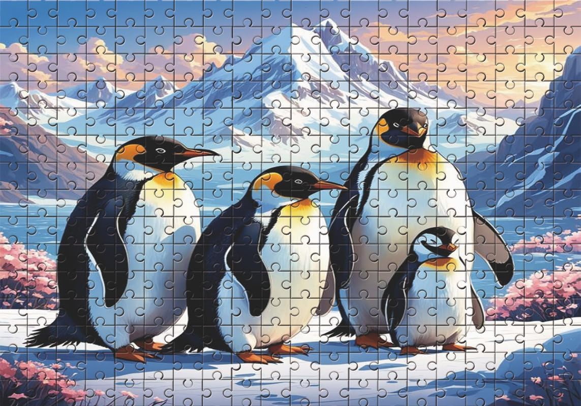 Jigsaw Puzzle 500 Pieces for Adults Penguin Challenging Educational ...