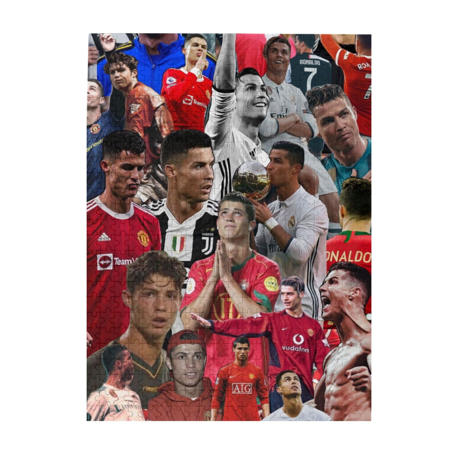Jigsaw Puzzle 500PCS, Cristiano Ronaldo Picture CR7 Wooden Puzzle ...