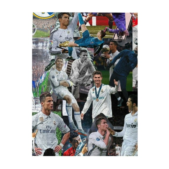 Jigsaw Puzzle 500PCS, Cristiano Ronaldo Picture CR7 Wooden Puzzle ...