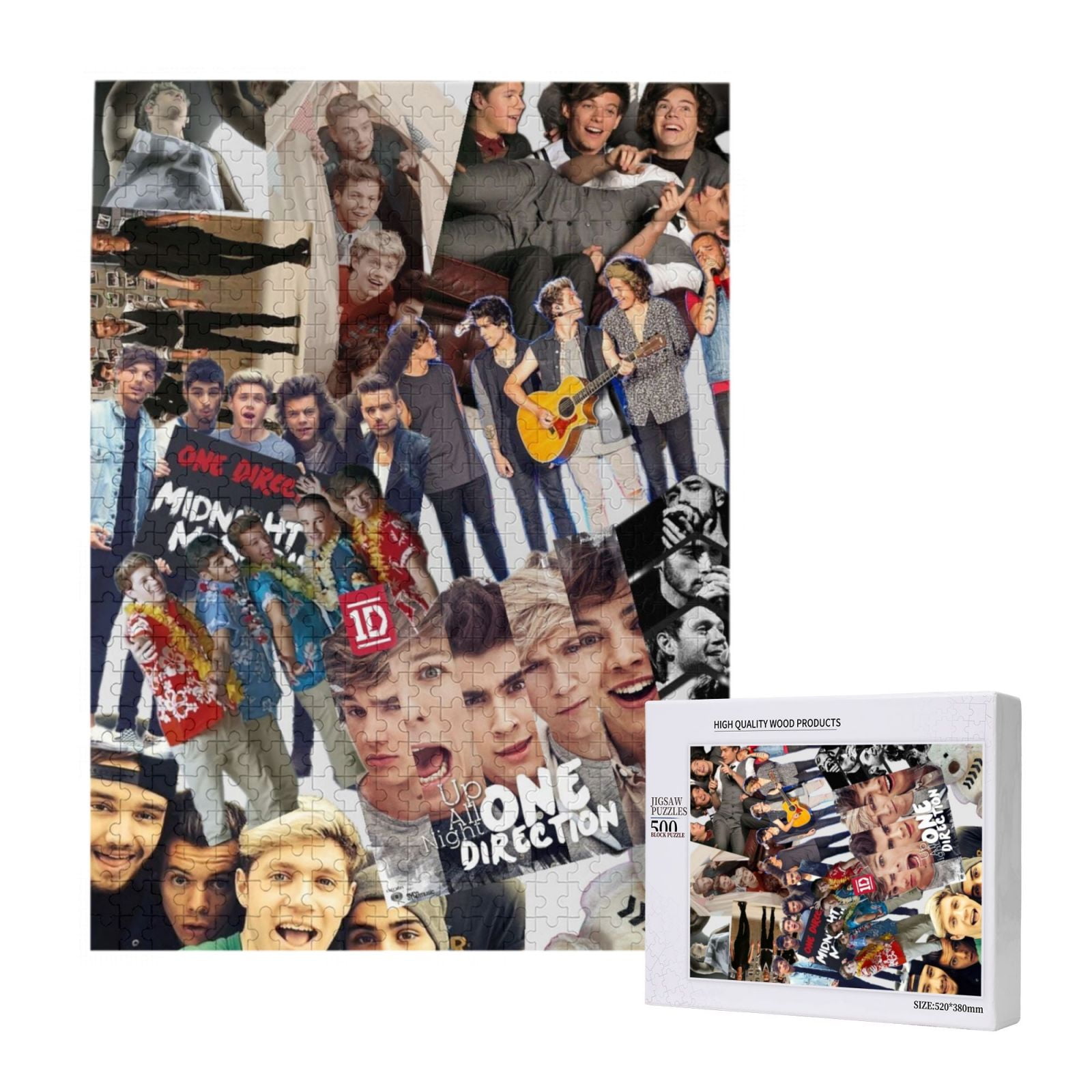 Jigsaw Puzzle 500PCS, One Direction Picture Wooden Puzzle Challenging ...