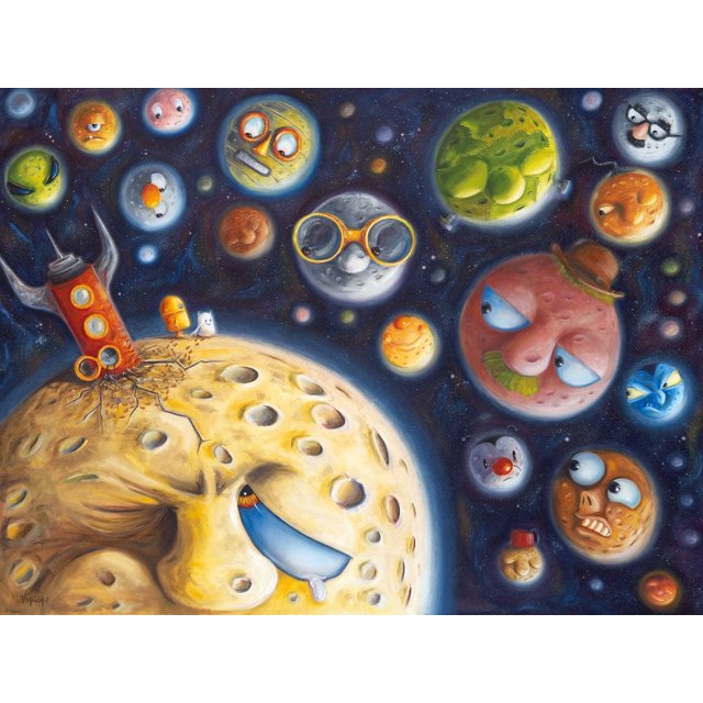 Jigsaw Puzzle for Adults - 300 Piece - Night Of The Mystic Moons Galaxy ...