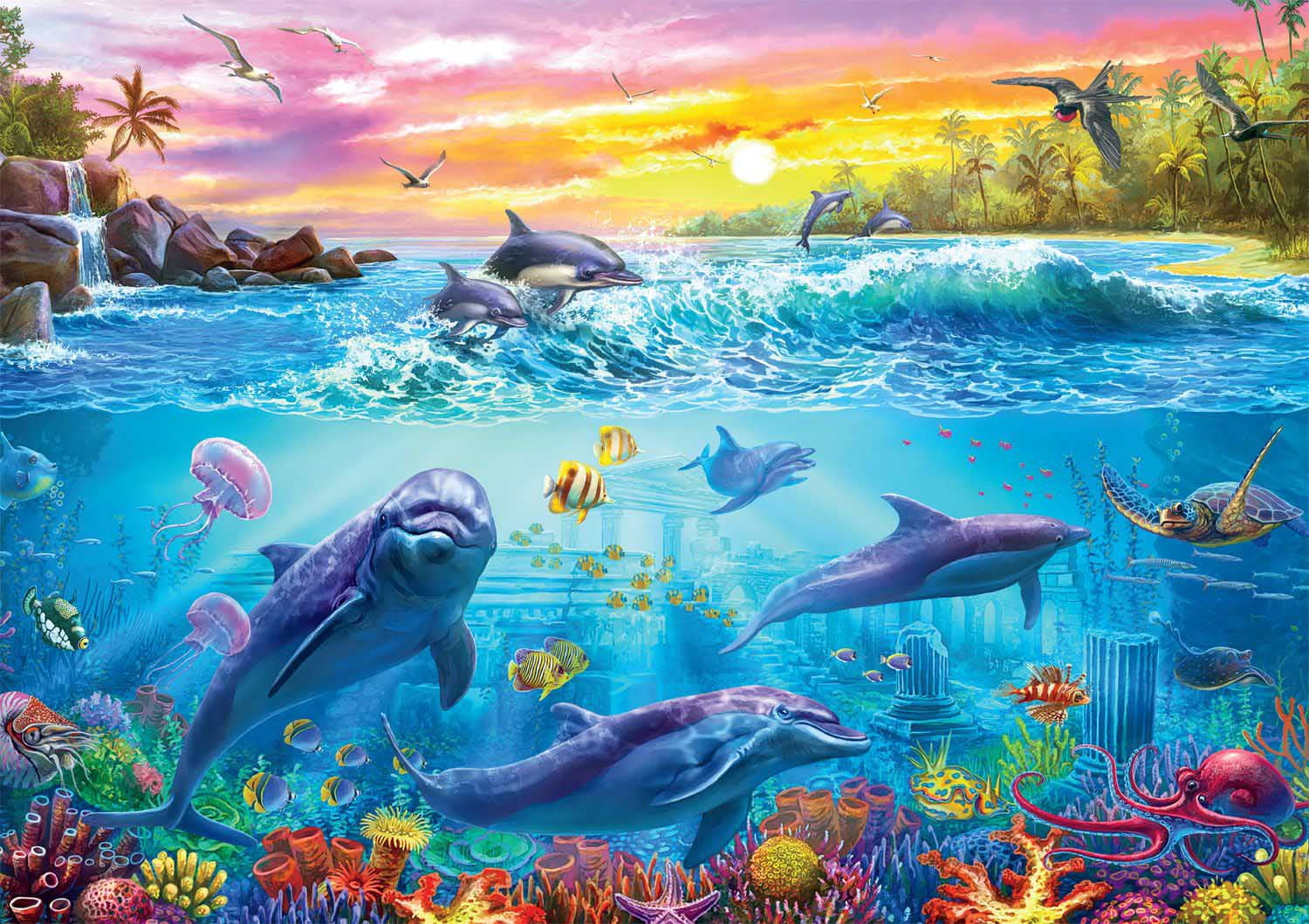 Jigsaw Puzzle for Adults - 500 Piece - Magnificent Undersea World Ocean ...