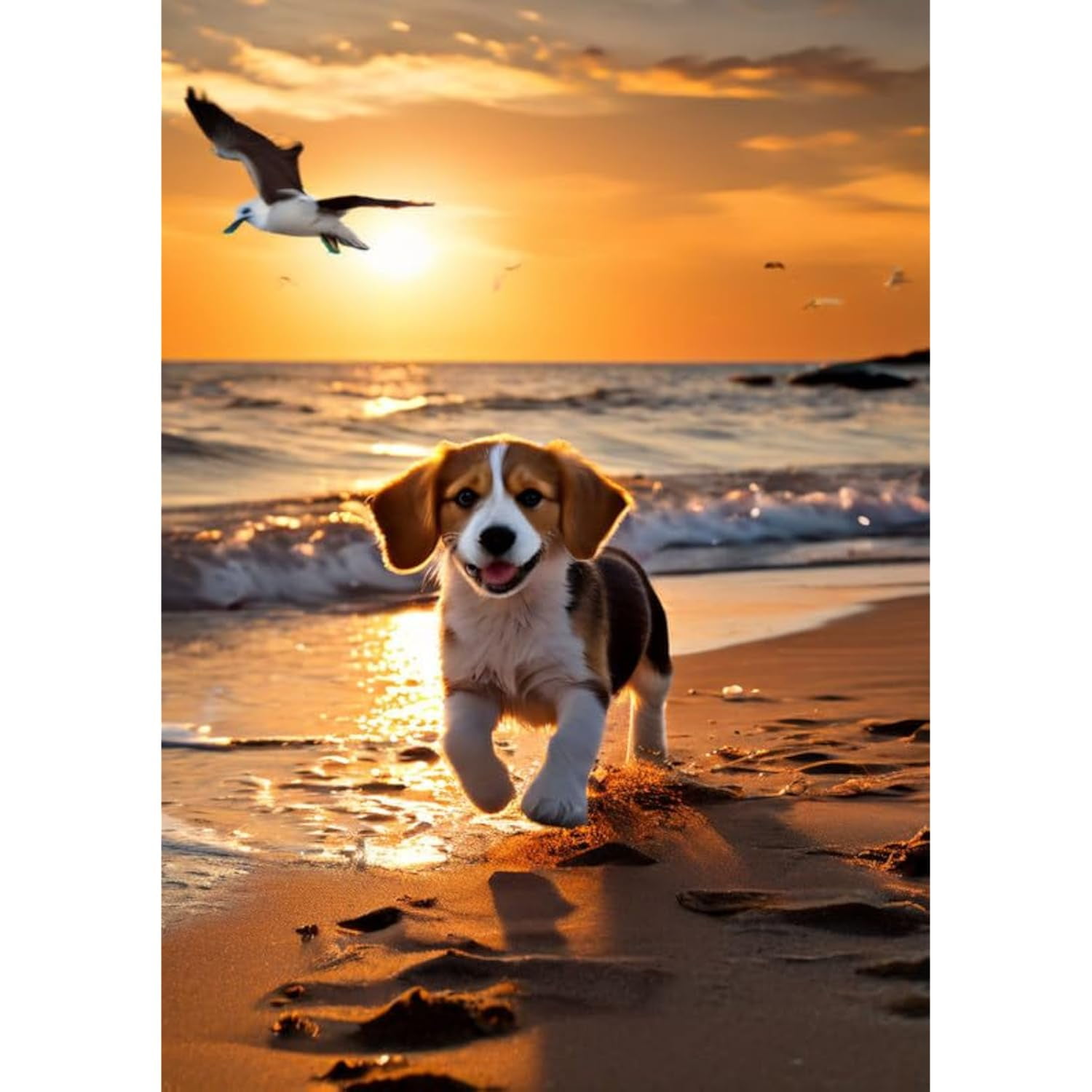 Jigsaw Puzzle for Adults - Beagle Dog - Cute Puppy Animal Puzzle 1000 ...