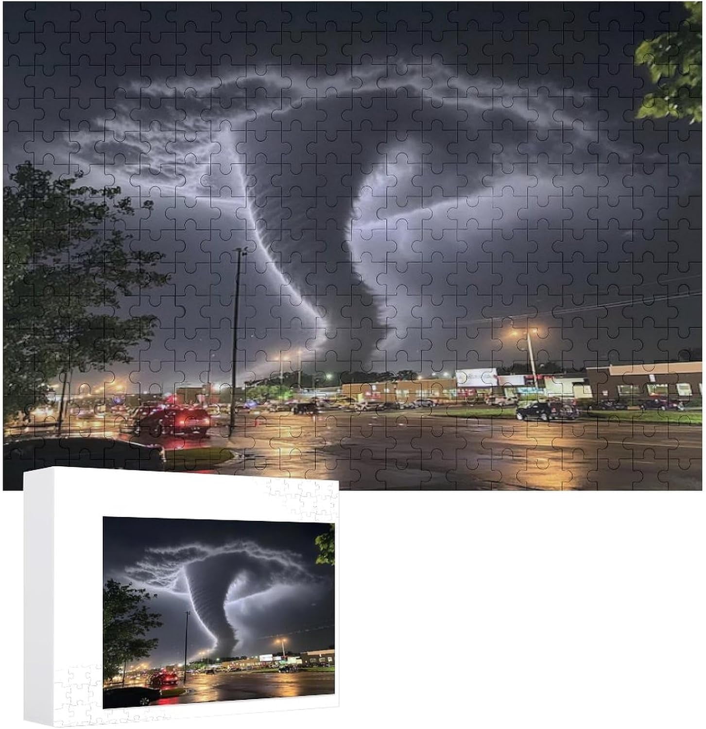 Jigsaw Puzzle For Adults Challenging Puzzle Extreme Tornado Near Busy ...